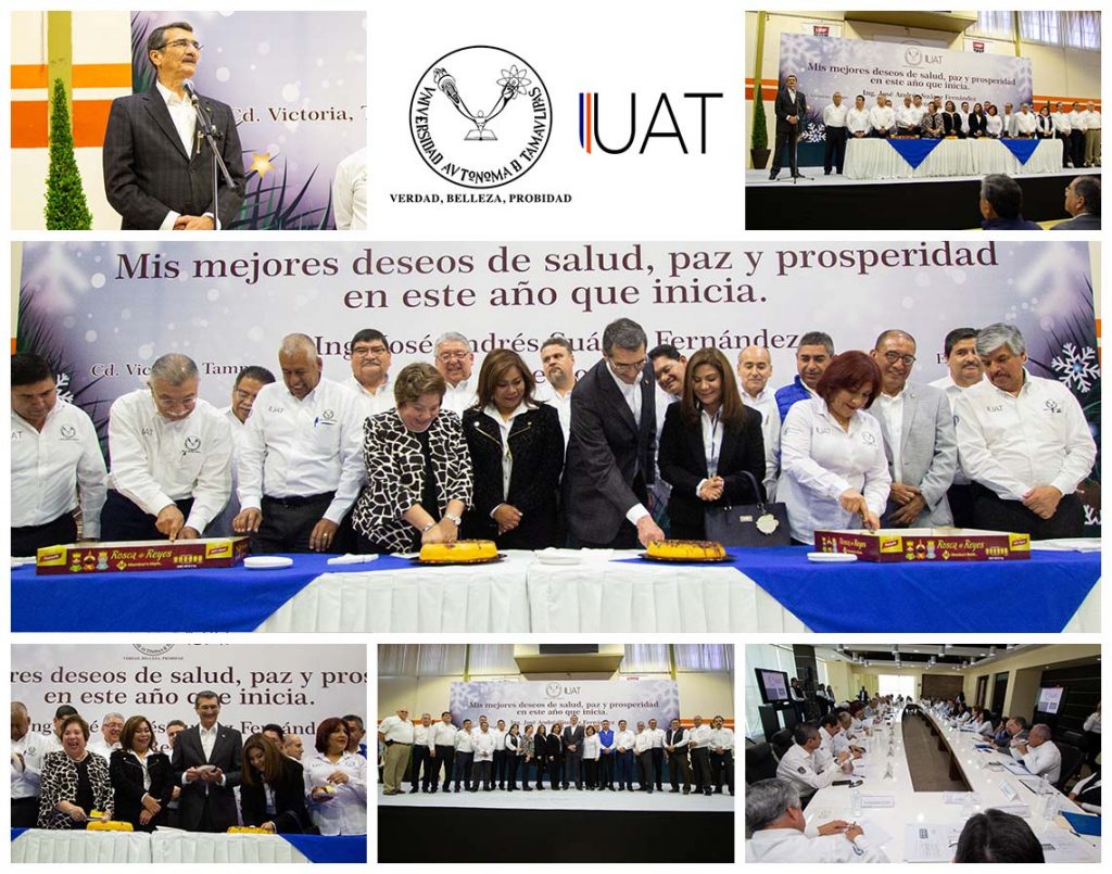 Preside Rector de la UAT saludo de año nuevo con universitarios - Vector Informativo
